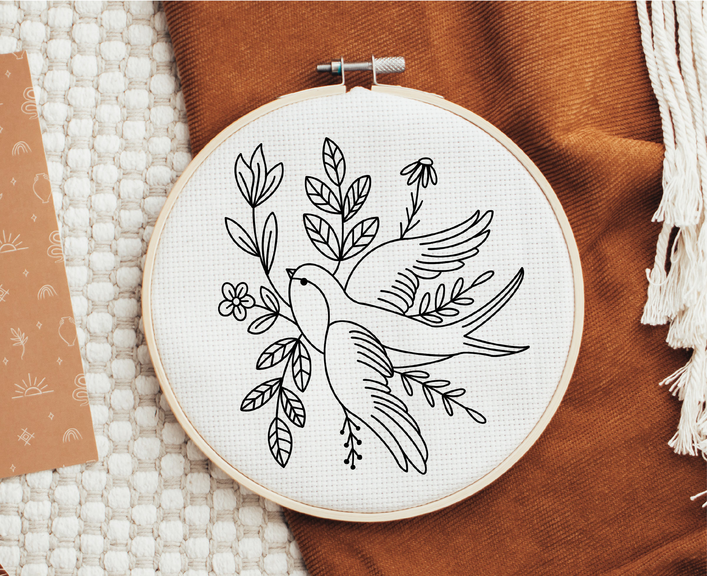 Hand Embroidery Birds Designs