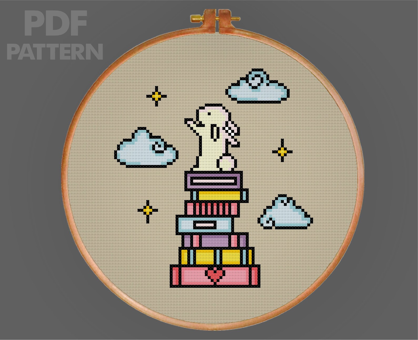 Cute Bunny Cross Stitch Pattern Rabbit X Stitch PDF Pattern - Etsy