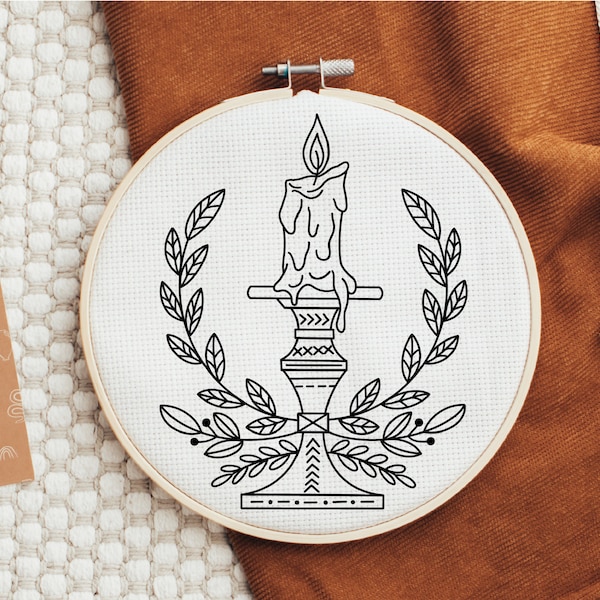 Candle Embroidery - Etsy