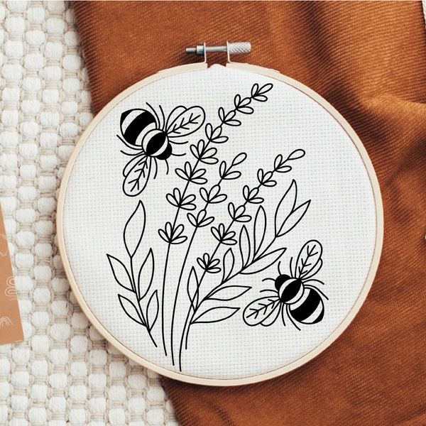 Fuzzy Bee Hand Embroidery Designs Downloads - Etsy