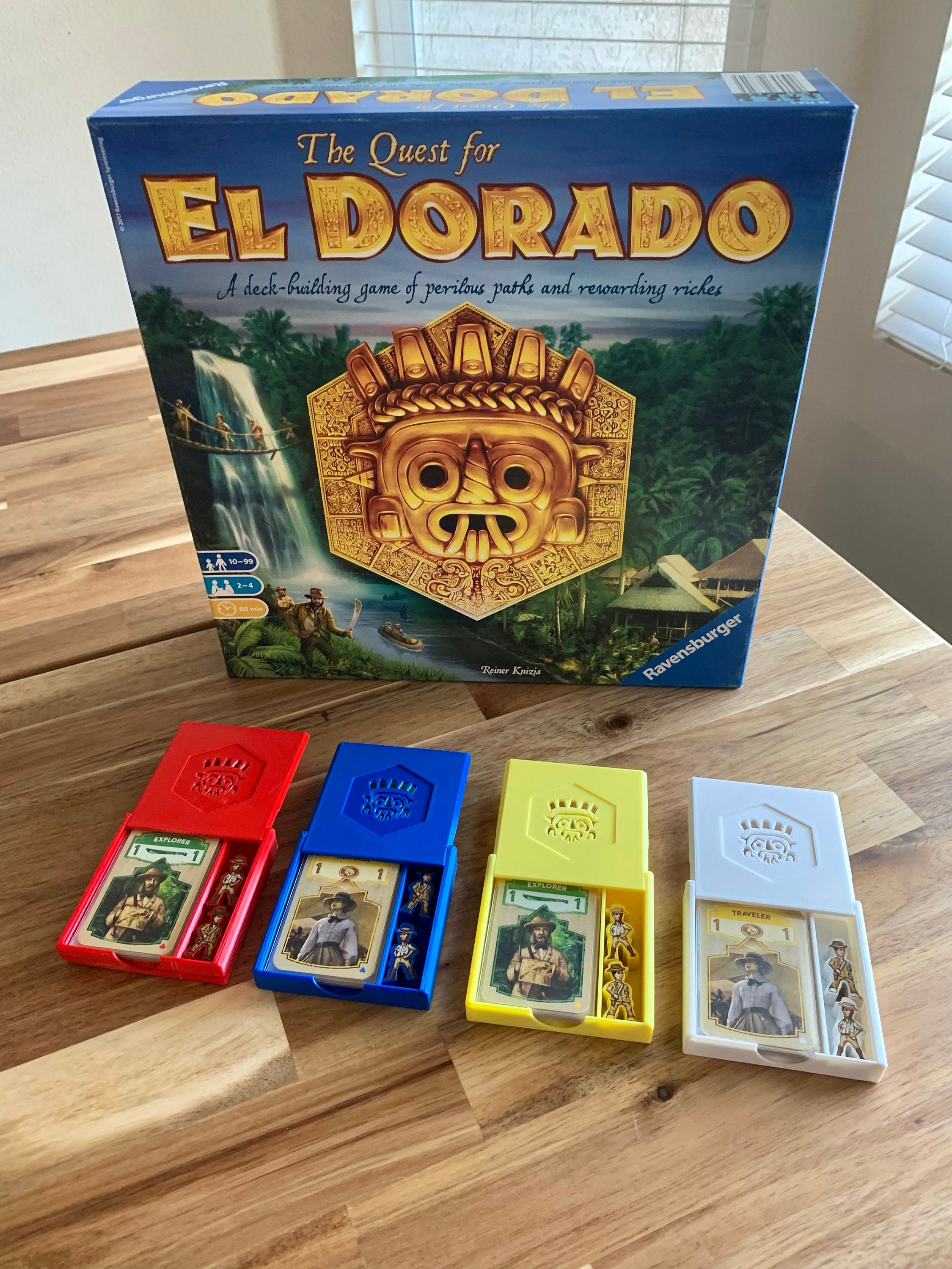 The QUEST For EL DORADO quick-start card and meeple case | Etsy