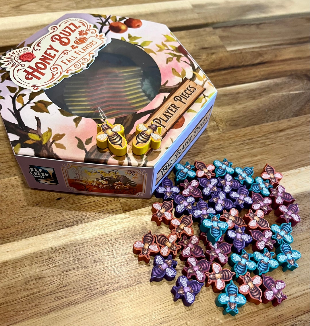 HONEY BUZZ - FALLFLAVORS Matte Vinyl Meeple Sticker/decal Upgrade Kit ...