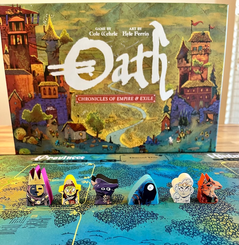 OATH - Matte Vinyl Meeple Stickers/decals Upgrade Kit - Unofficial ...