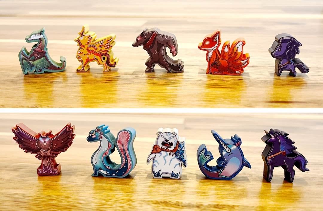 Casting Shadows - Kickstarter Shadow Meeple Stickers/decals Upgrade Kit ...