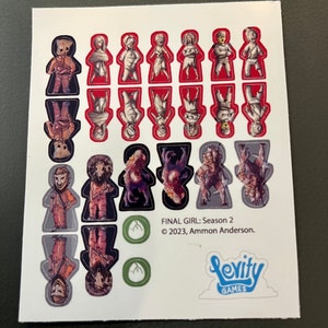 FINAL GIRL Season 2 - Matte Vinyl Sticker/decal Meeple Upgrade ...