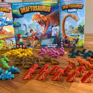 DRAFTOSAURUS Plus Expansions - Meeple Sticker/decal Upgrade Kit - Matte ...