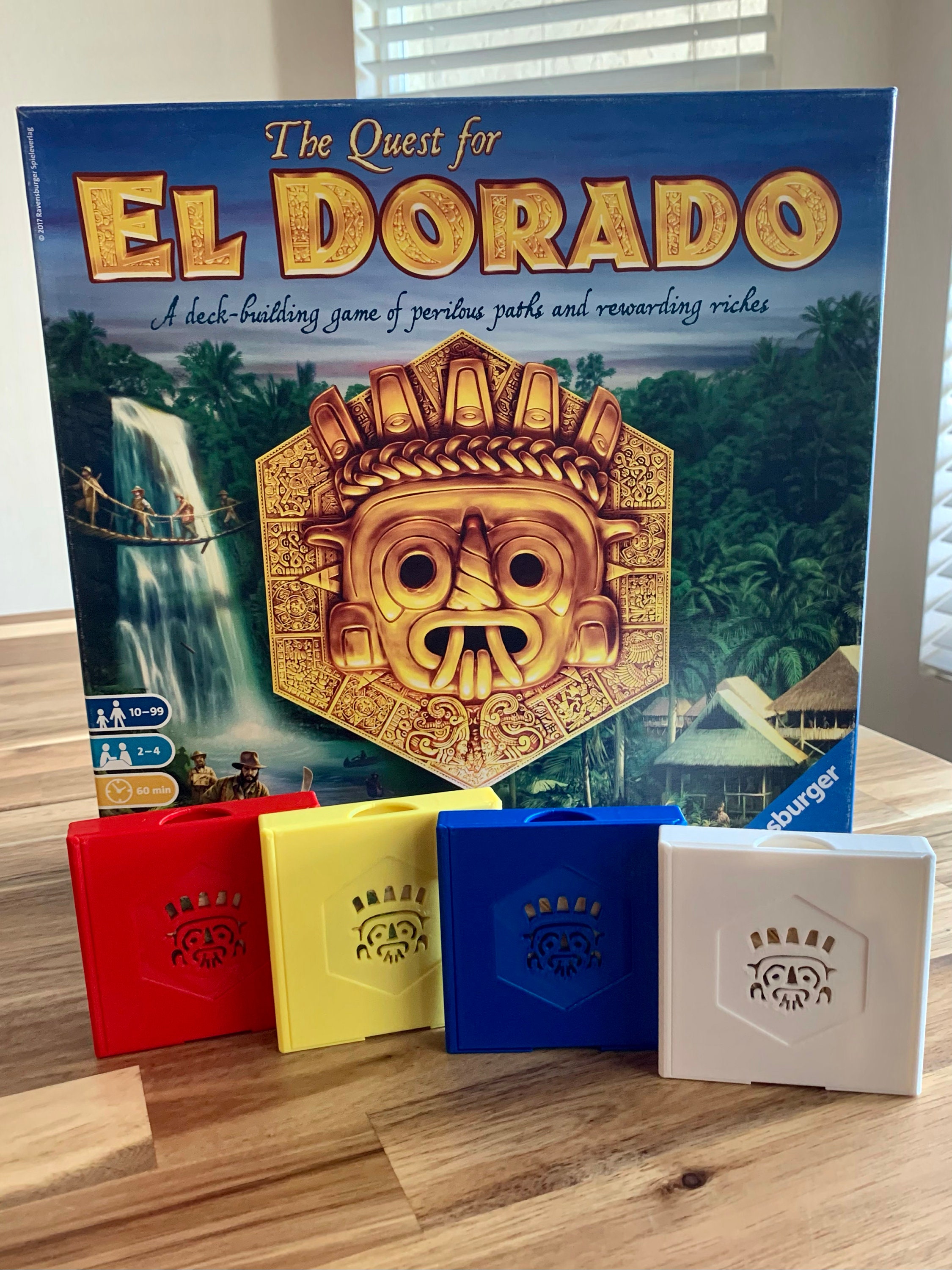 The QUEST for EL DORADO Quick-start Card and Meeple Case | Etsy