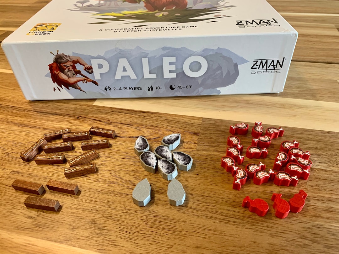 PALEO & New Beginnings Erweiterung - Meeple Sticker Upgrade Kit - matte Vinyl Aufkleber ...