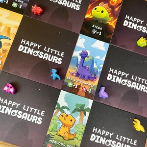 HAPPY LITTLE DINOSAURS & All Expansions Meeple Stickers/decals Upgrade ...