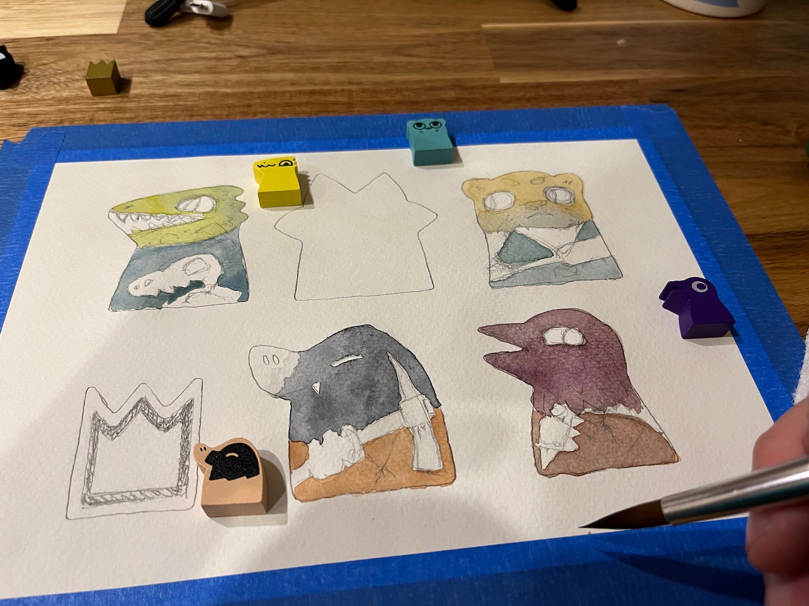 ROOT: UNDERWORLD Expansion - Unofficial Matte Vinyl Meeple Sticker ...