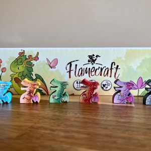 FLAMECRAFT - Matte Vinyl Meeple Stickers/decals Upgrade Kit ...