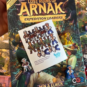 ARNAK Lost Ruins of Arnak - Meeple Sticker/decal Upgrade - Matte Vinyl ...
