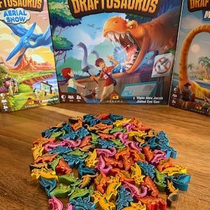 DRAFTOSAURUS Plus Expansions - Meeple Sticker/decal Upgrade Kit - Matte ...
