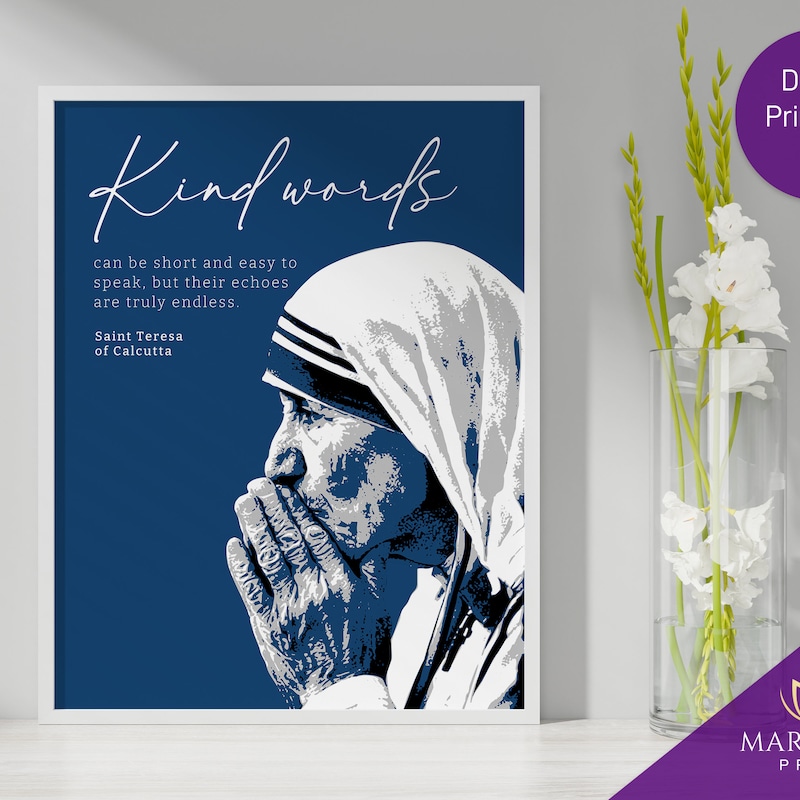 Teresa of Calcutta - Etsy Norway