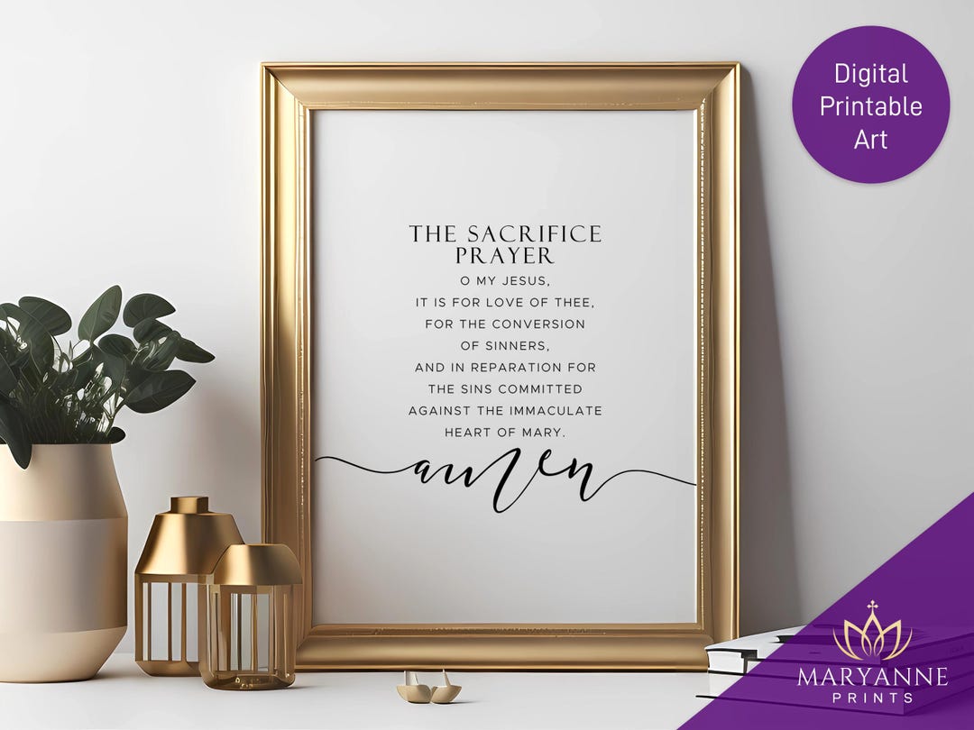 Fatima Sacrifice Prayer, Our Lady of Fatima, Mother Mary, Sacrifice ...