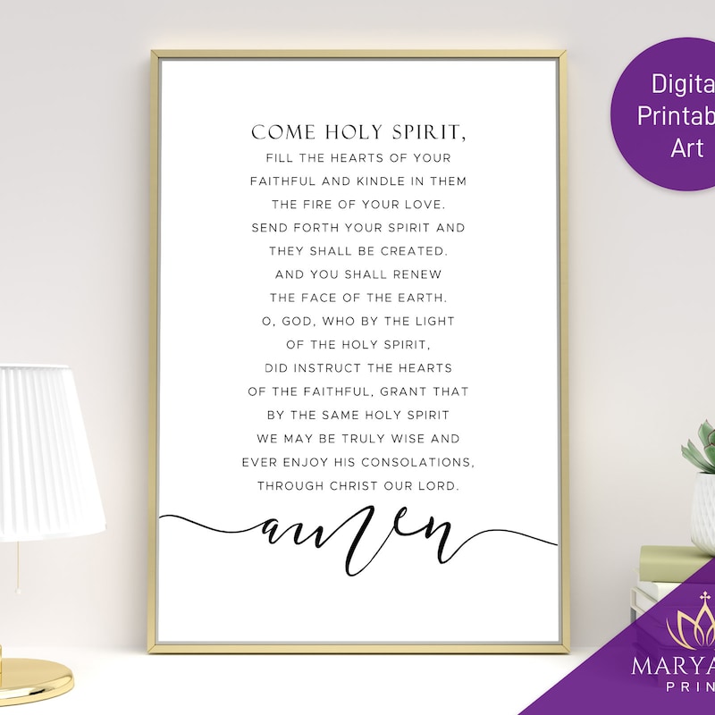 Come Holy Spirit - Etsy