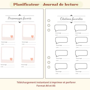 Reading Diary to Print, Reading Planner, Reading Book, Pdf to Print ...