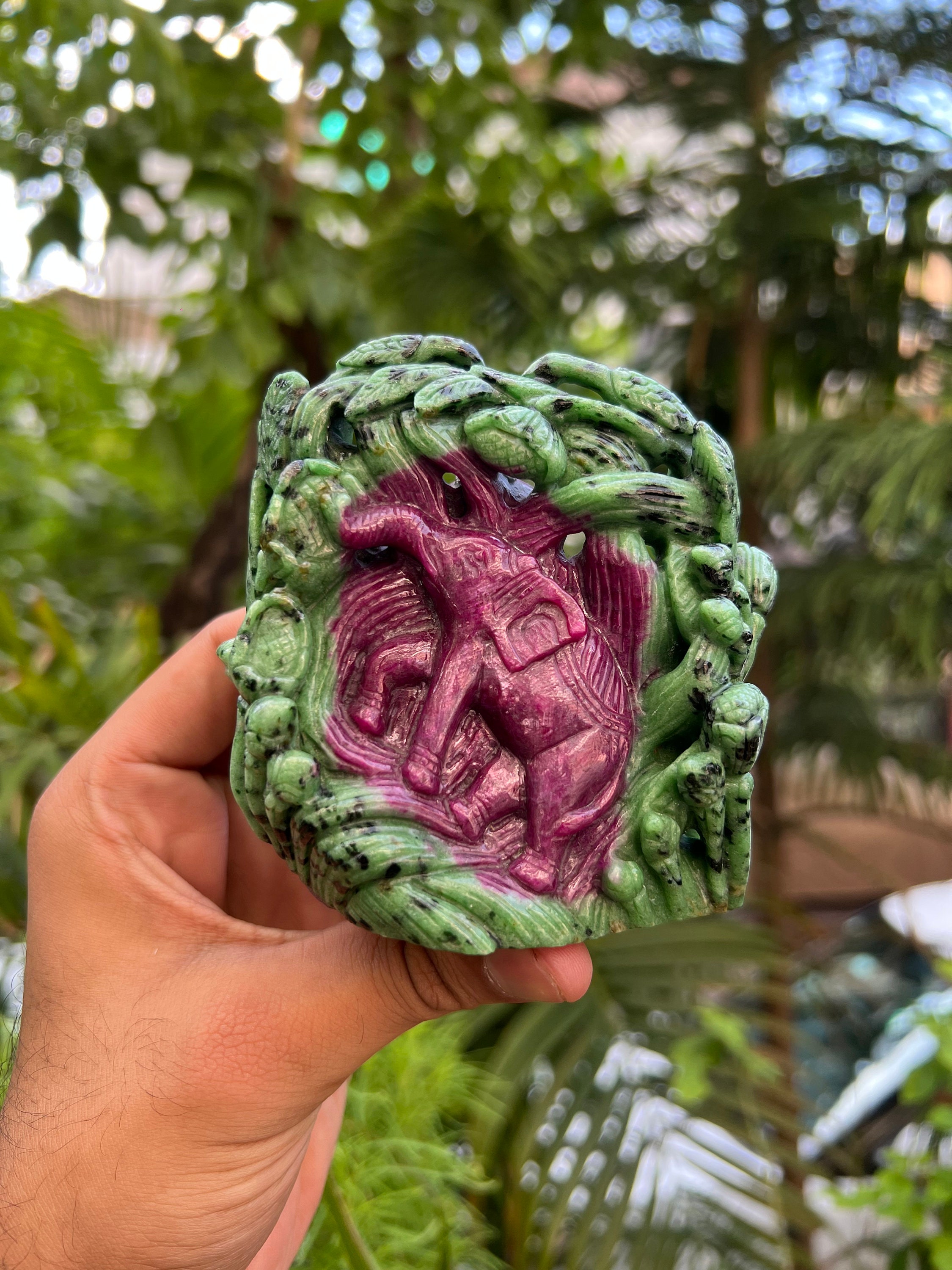 Ruby Ziosite Ganesha 575 Grams 2875 Carat Lord Ganesha - Etsy