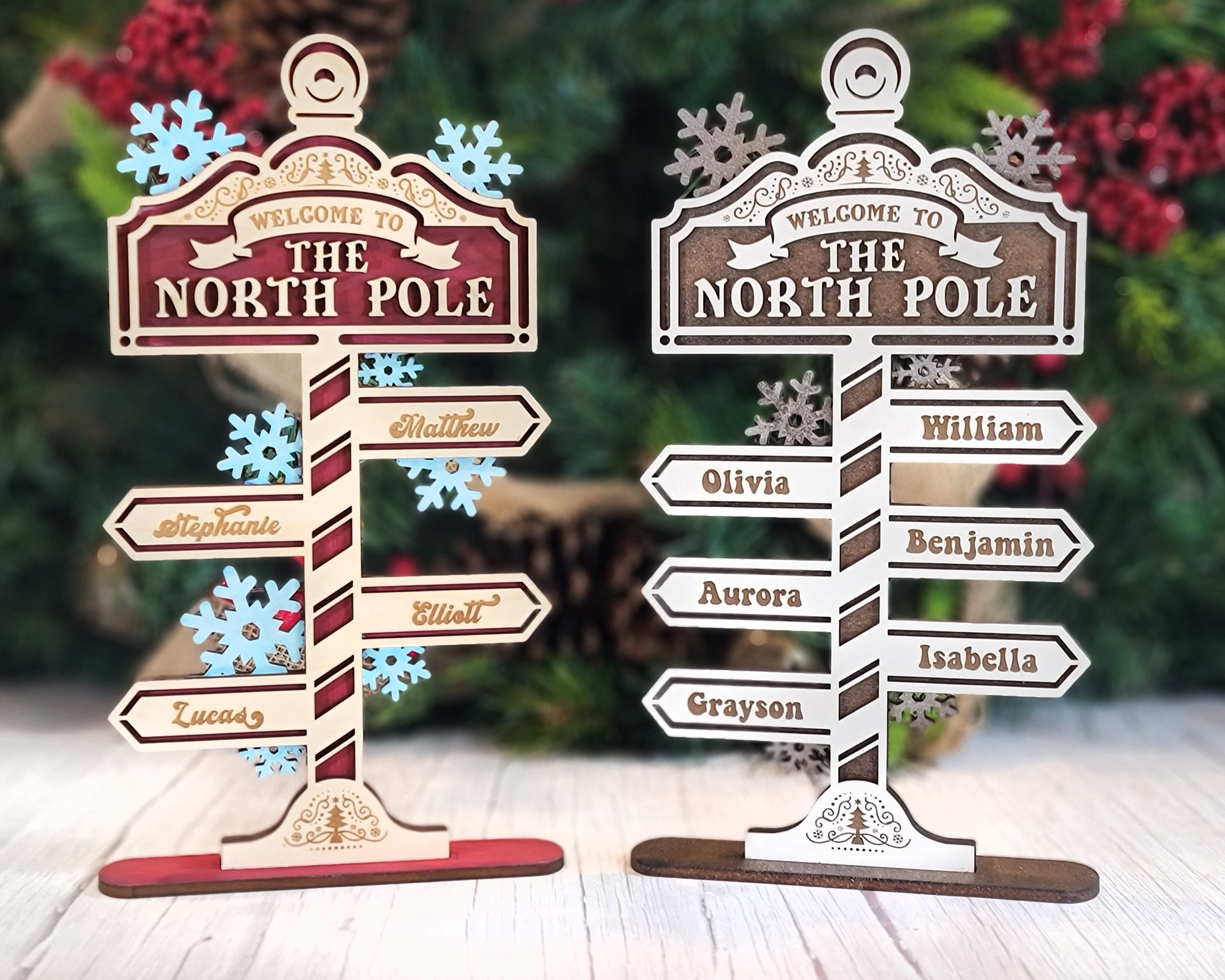 North Pole Sign Post