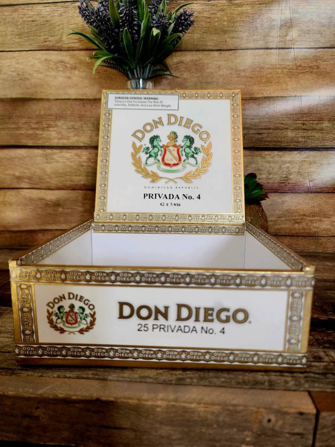 Vintage Cigar Box by Don Diego Cigars, Wooden Box, Keepsake Box ...