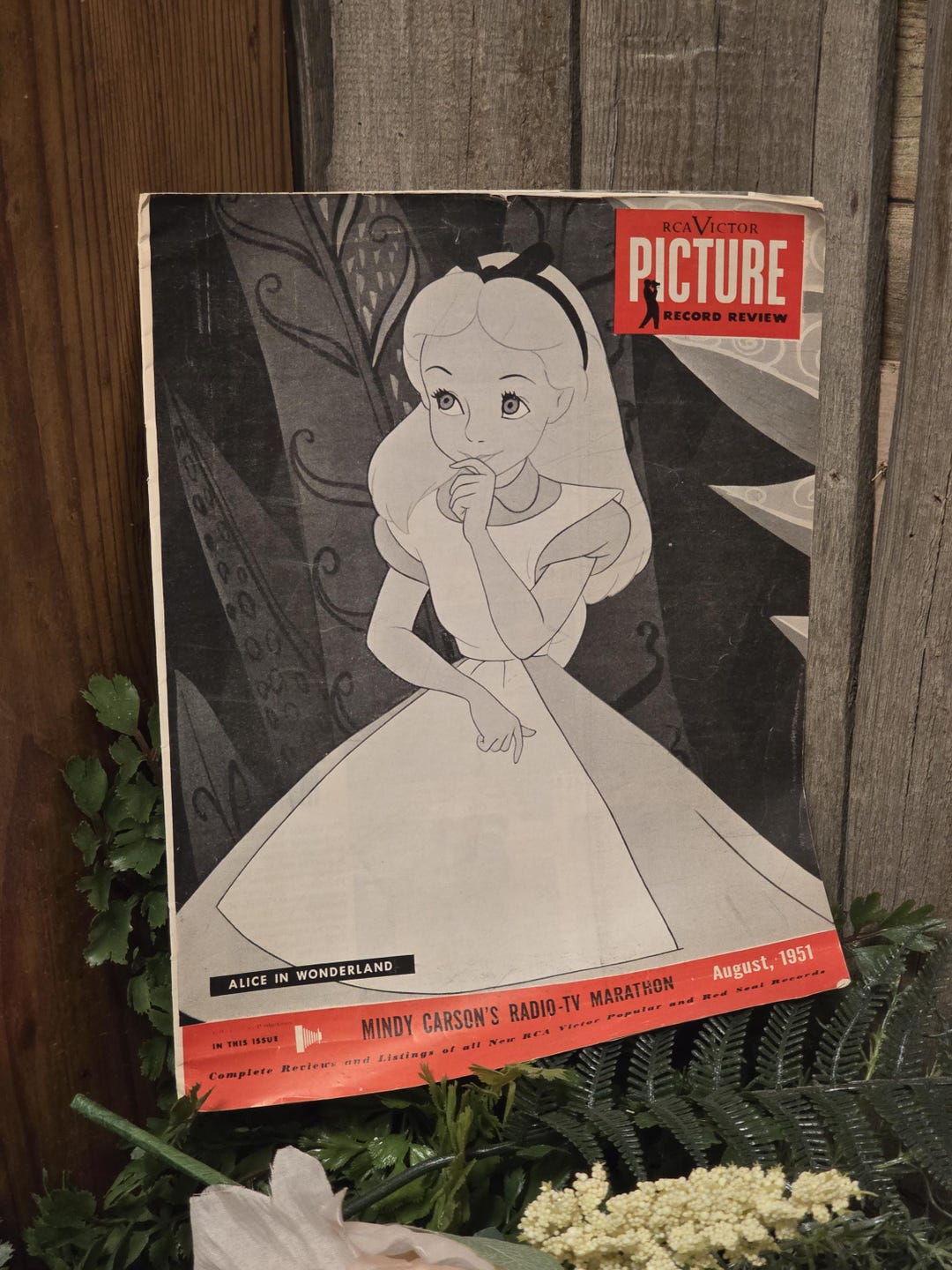 1951 RCA Victor Picture Record Revue Alice in Wonderland Disney ...