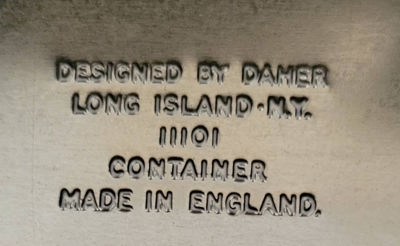 Vintage DAHER Tin Canister Container Floral Long Island NY - Etsy