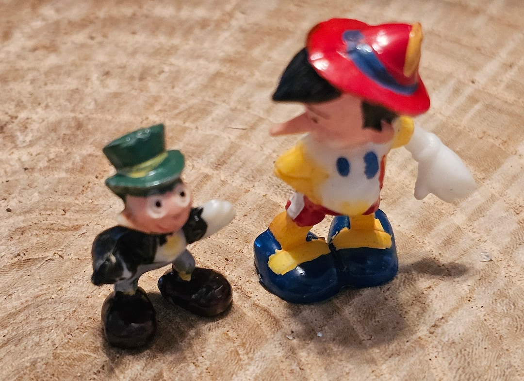 Miniature Doll House Marx Tinykins Pinocchio and Jiminy Cricket ...