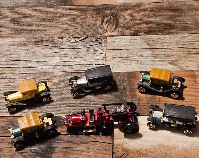 6 Miniature Antique Toy Cars, Lot - Etsy