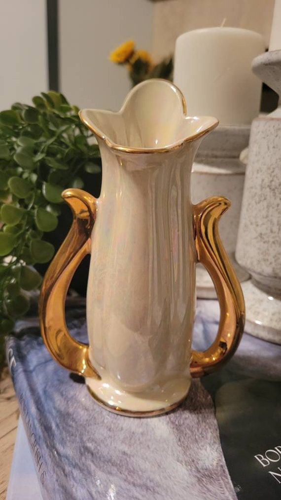 Pearl China Company pearlized lusterware 22 kt. Vase | Etsy