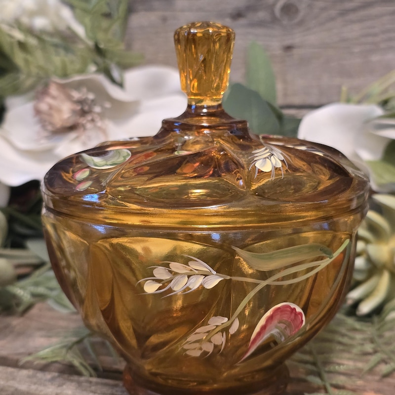 Fenton Glass Box With Lid - Etsy