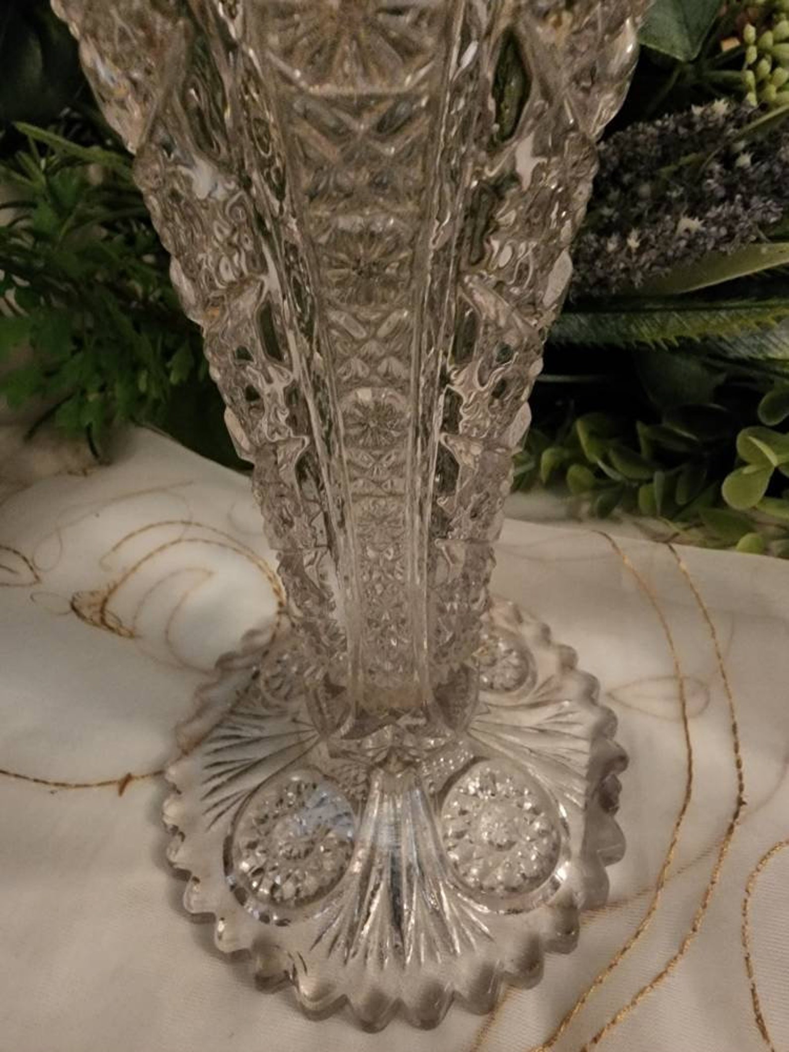 Vintage Imperial Glass Vintage Vase Mothers Day Vase Crystal - Etsy