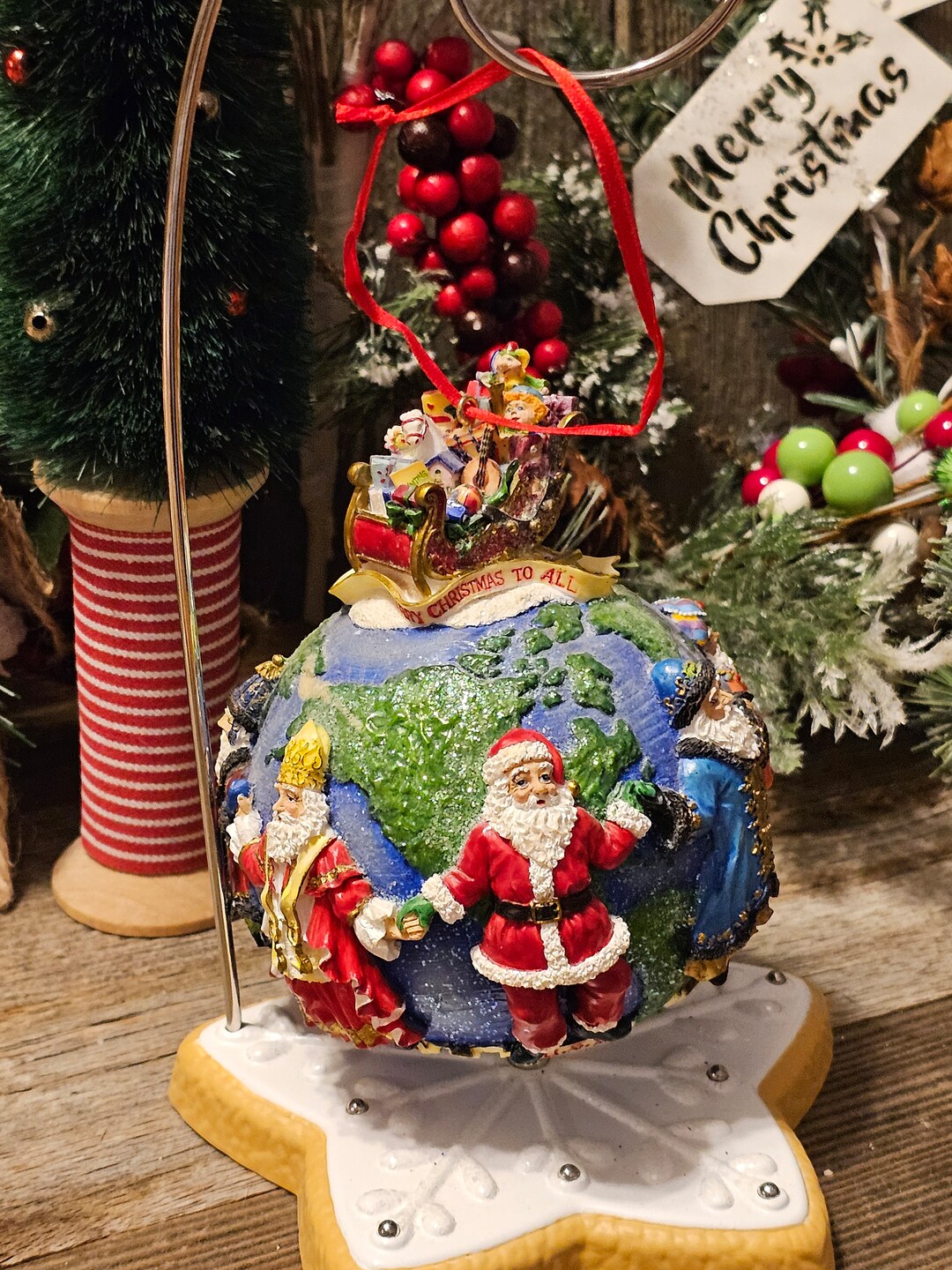 Christopher Radko 2001 Retired Santas Around the World Christmas ...