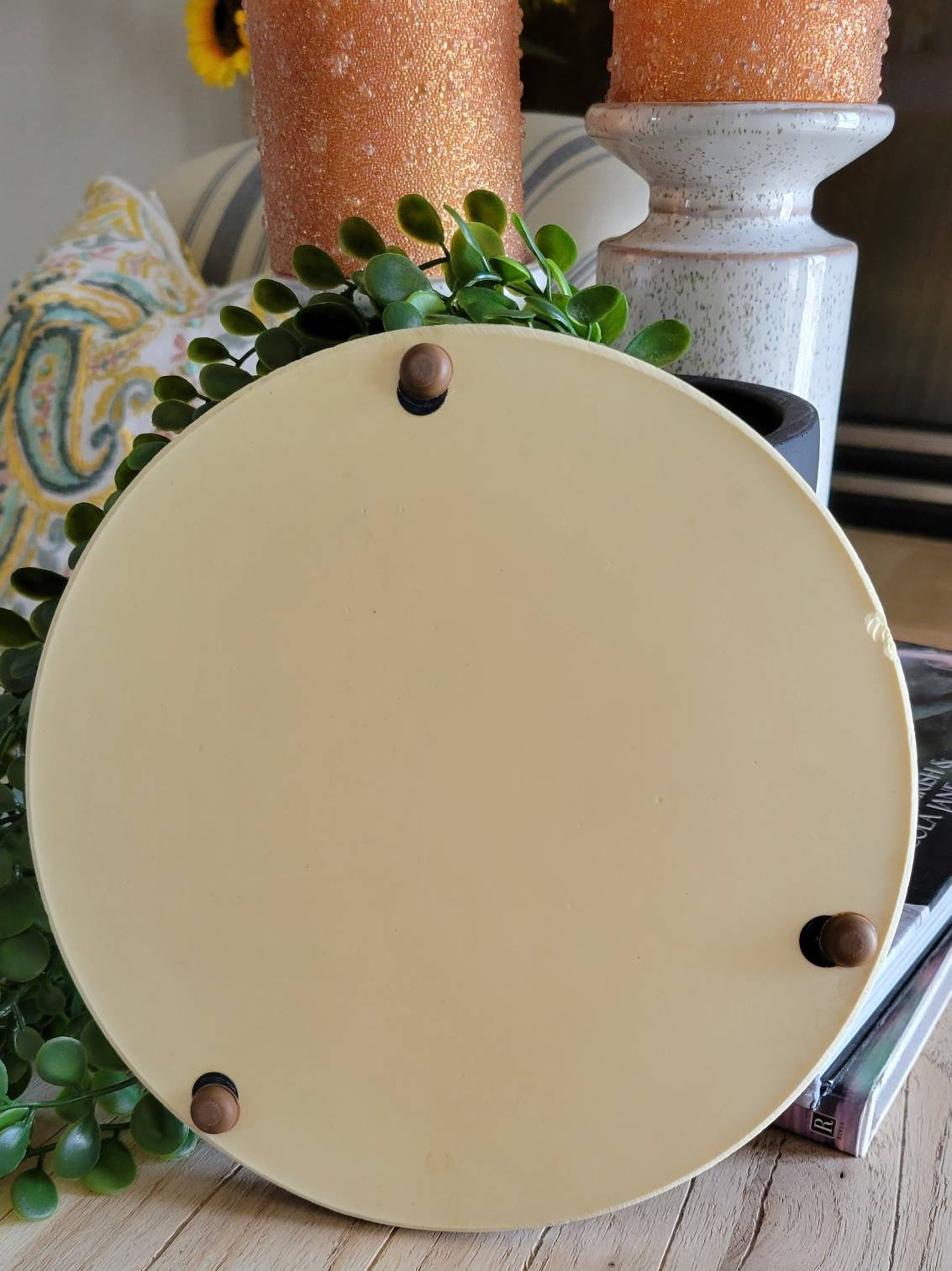 Lucite Acrylic Trivet Pot Holder With Dried Plants in Pots | Etsy