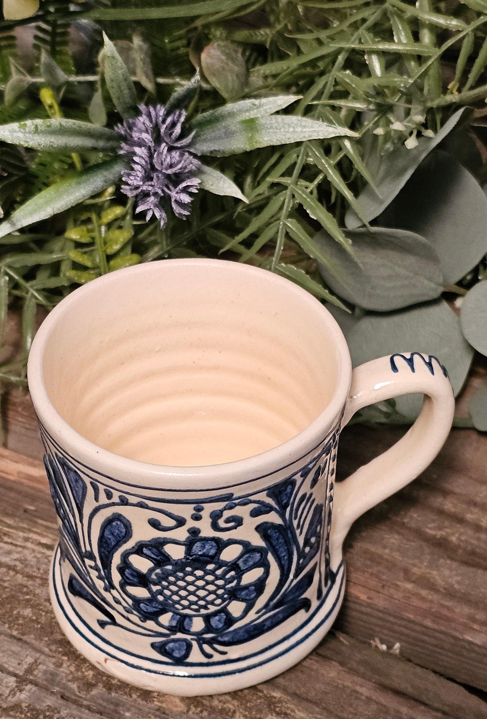 Vintage Small Korond Mug Korond Romanian Folk Art Colorful Floral ...