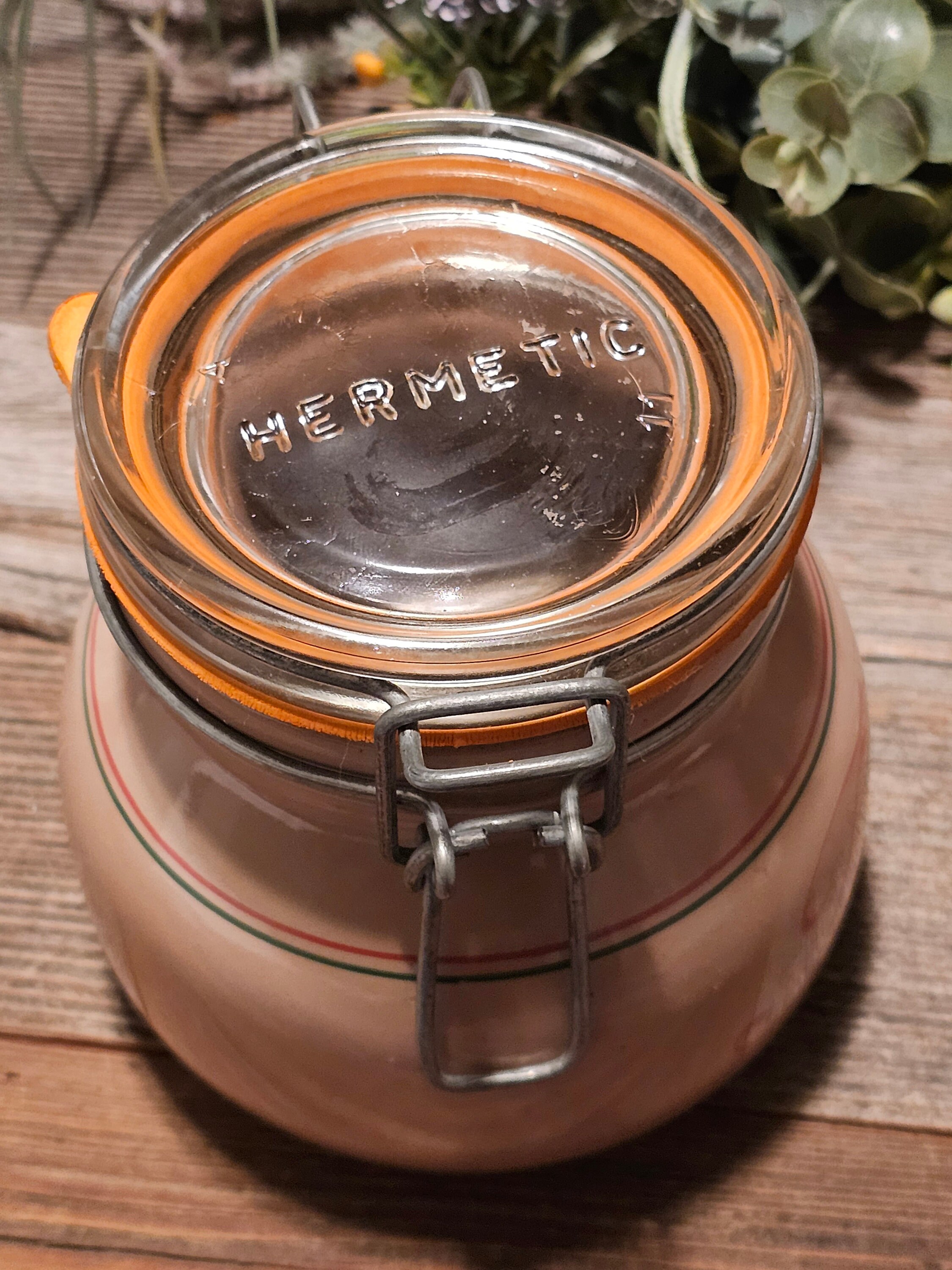 Vintage Hermetic Treat Jar. With Hinge Lid. - Etsy