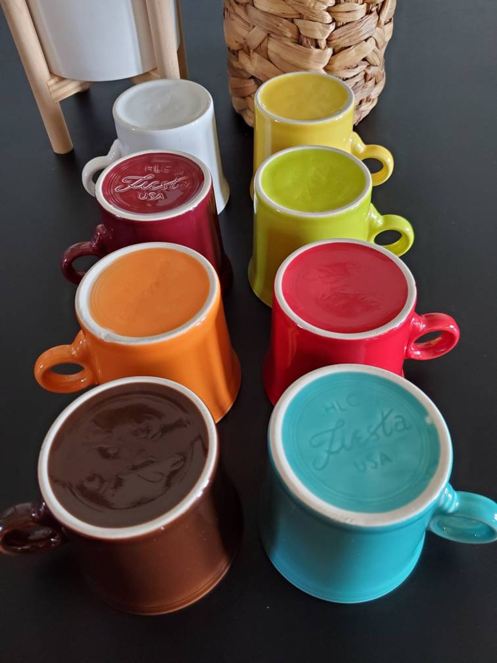 Vintage Homer Laughlin Shamrock Fiesta Fiestaware Mugs Made - Etsy