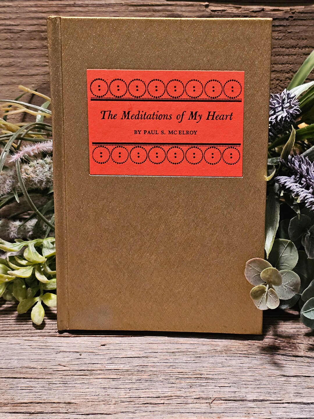 Vintage Book by Paul S Mc Elroy the Meditations of My Heart - Etsy