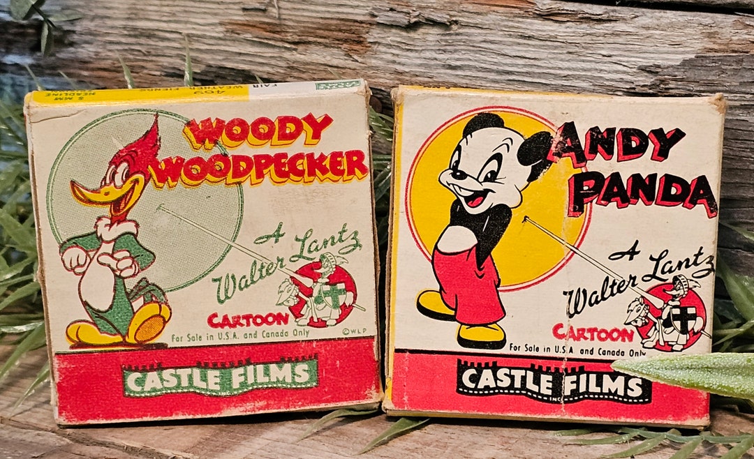 Woody Woodpecker and Andy Panda Cartoon Film on Reel, Pantry Panic ...