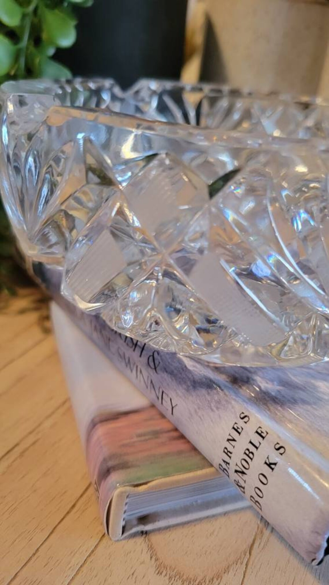 Vintage Heavy Lead Crystal Cut Glass Round Ashtray/ Cigar - Etsy