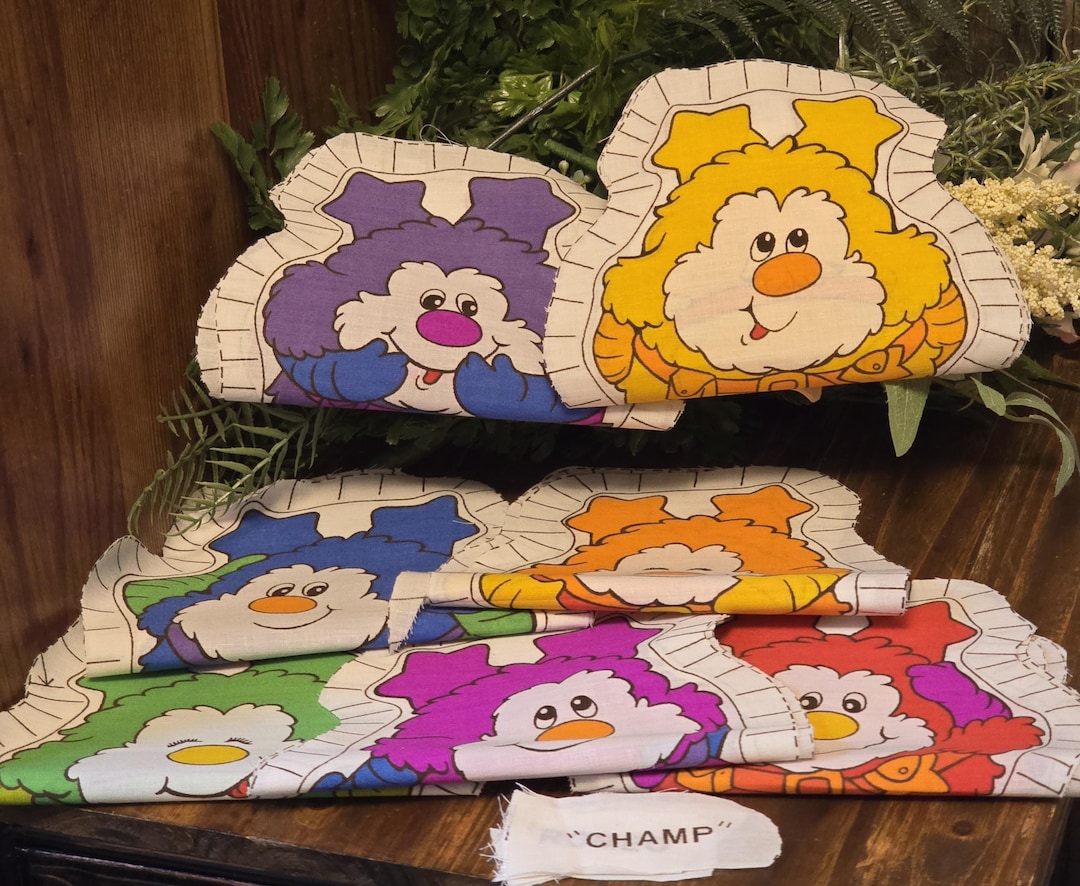 Vintage Lot of 7 Rainbow Brite Sprites Panel Sew N Stuff Cut Out Ready ...