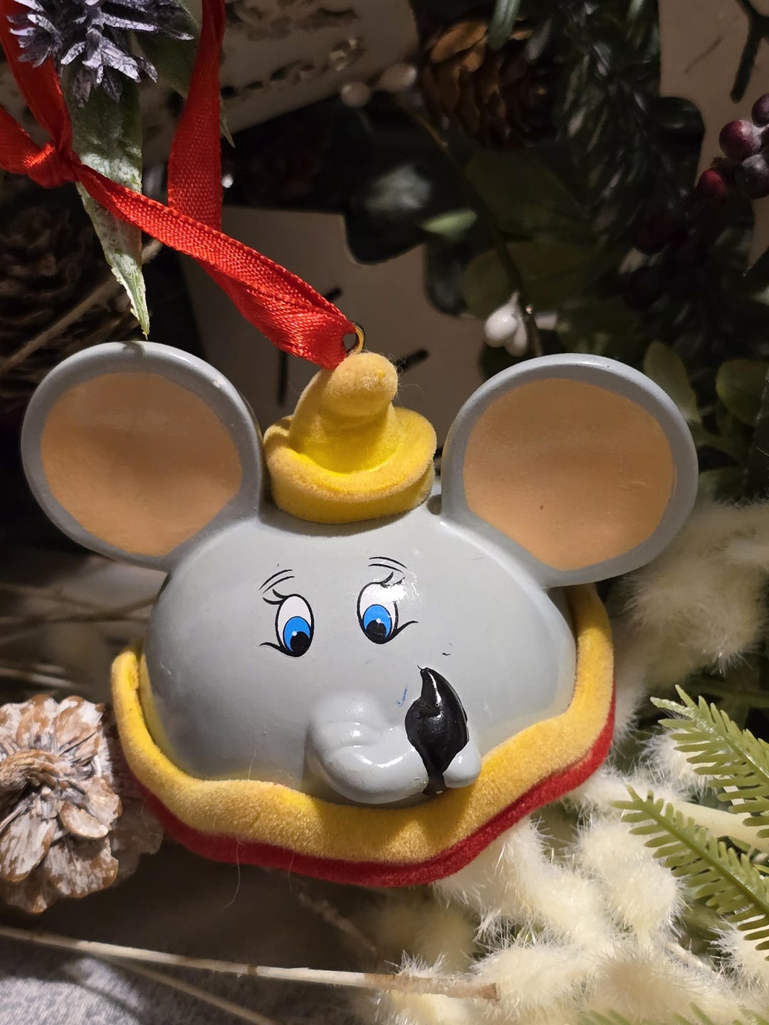 Rare Disney Parks Dumbo Ornament Hat Cap Ears RETIRED Limited Edition ...