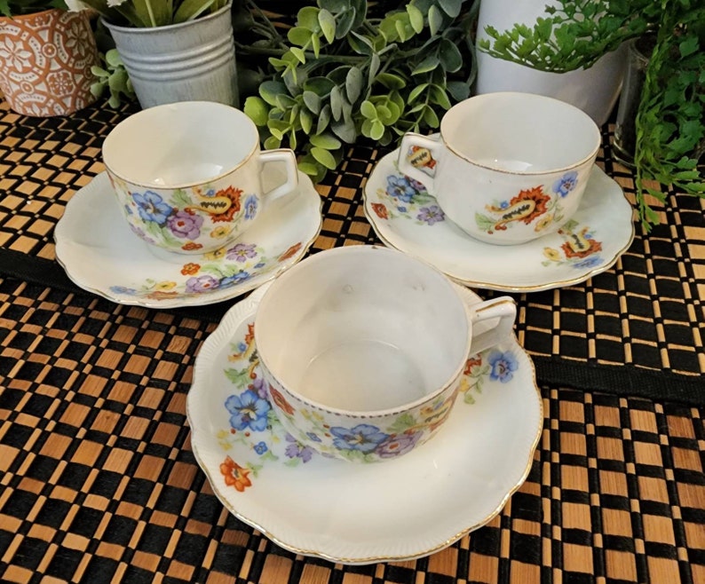 Vintage Set of 3 1940s Occupied Japan Aladdin Fine China | Etsy