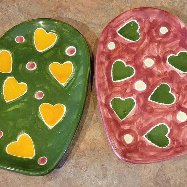 Heart Shaped Plates - Etsy