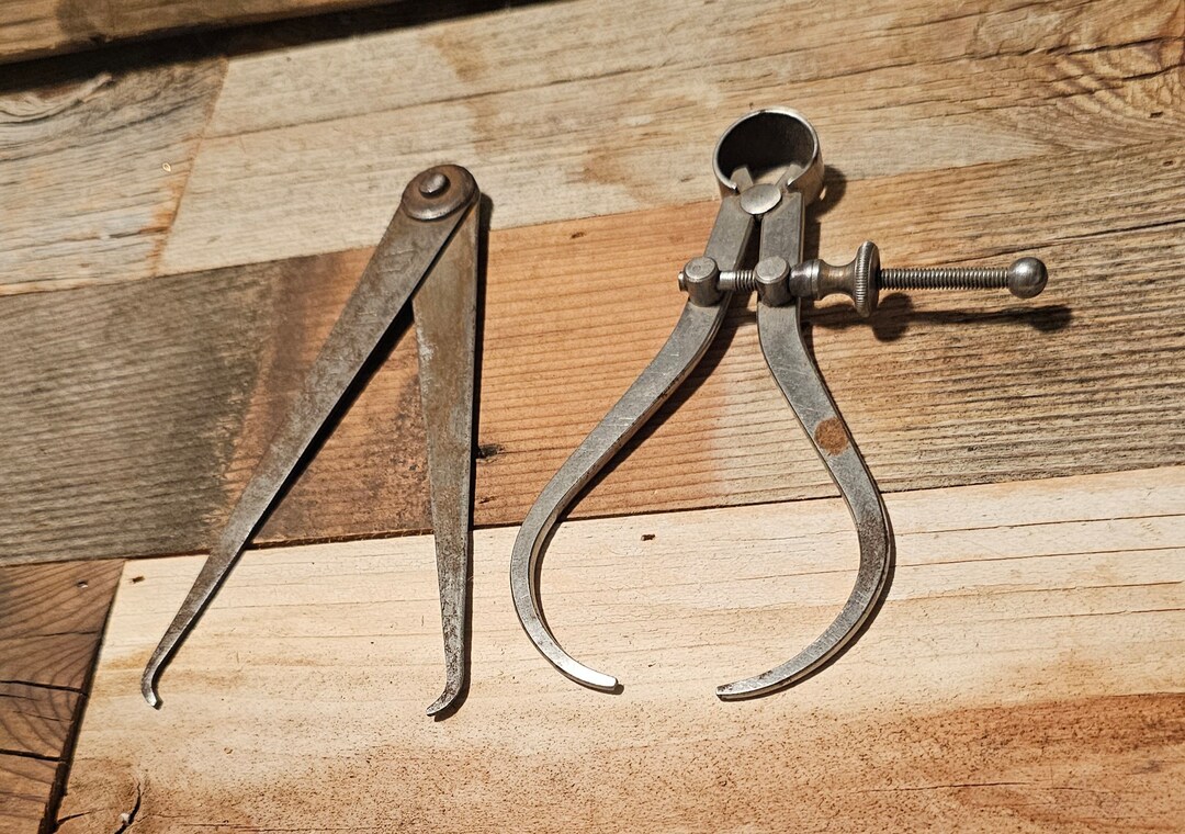 Set of 2 Antique Calipers, Mechanics Tool. Pristine. - Etsy