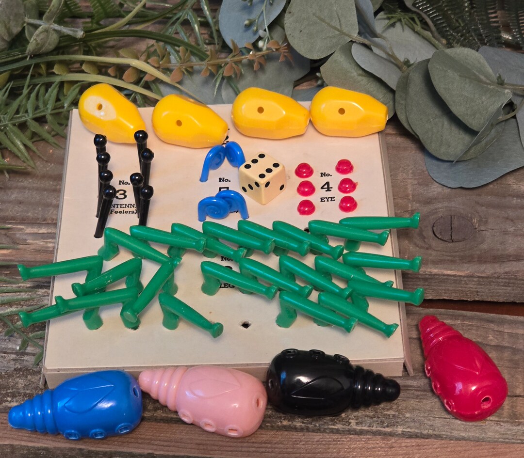 1950's Cootie Game W.H. Scraper Inc. Vintage Games,kids Game - Etsy