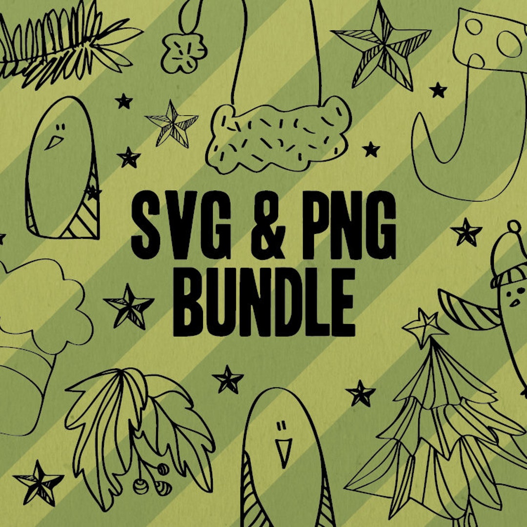 Holiday Cheer Clipart Collection Festive Digital Art Instant Download ...