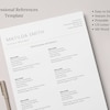 Clean and Professional References Template- Easy to Customize, Instant ...