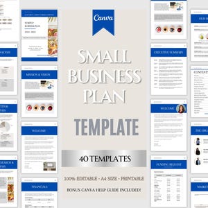 Small Business Plan Template | Business Strategy | Business Planner ...