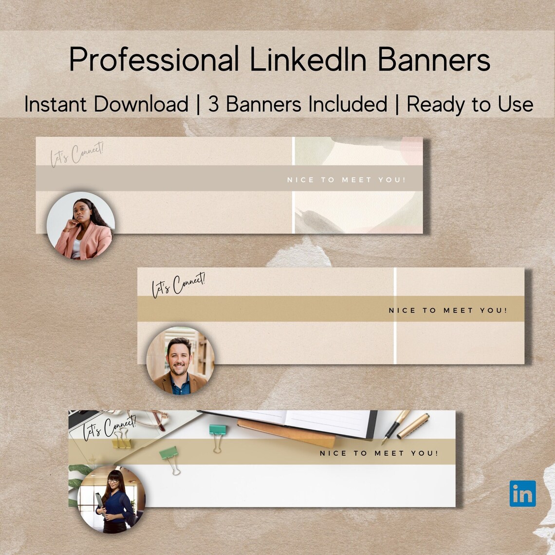 Linkedin Banner | Instant Download | Professional Linkedin Banner ...