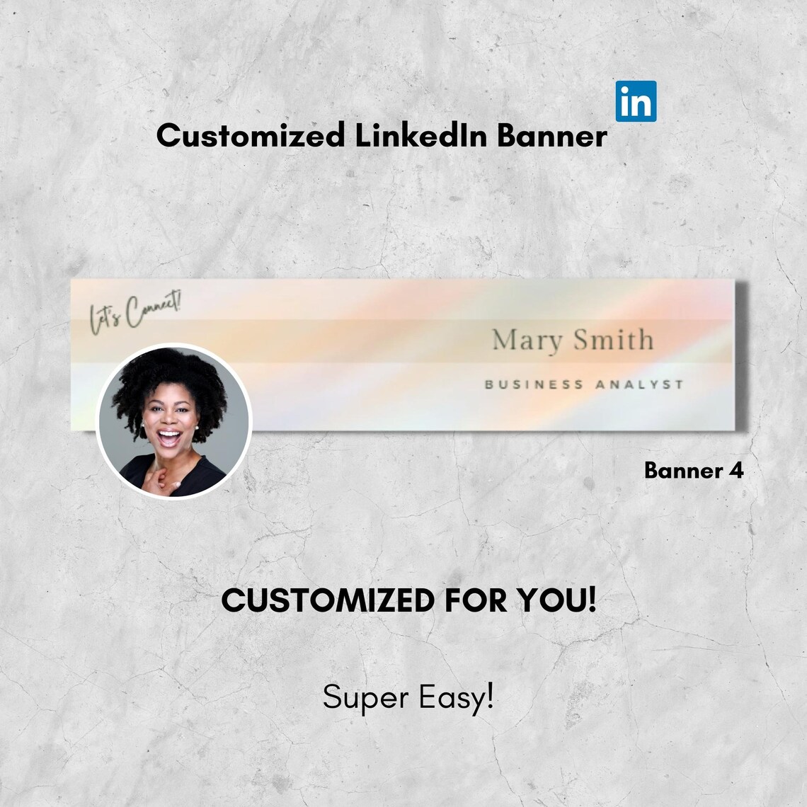 Custom Linkedin Banner Profile Cover for Linkedin, Profile Banner ...